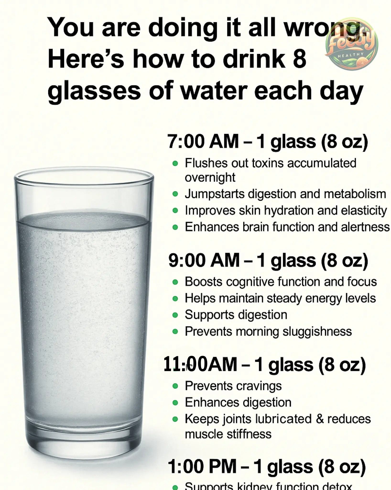 You are doing it all wrong. Here’s how to drink 8 glasses of water each ...